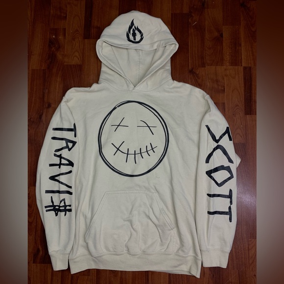 Travis Scott | Jackets & Coats | Travis Scott Dead Smiley Hoodie | Poshmark